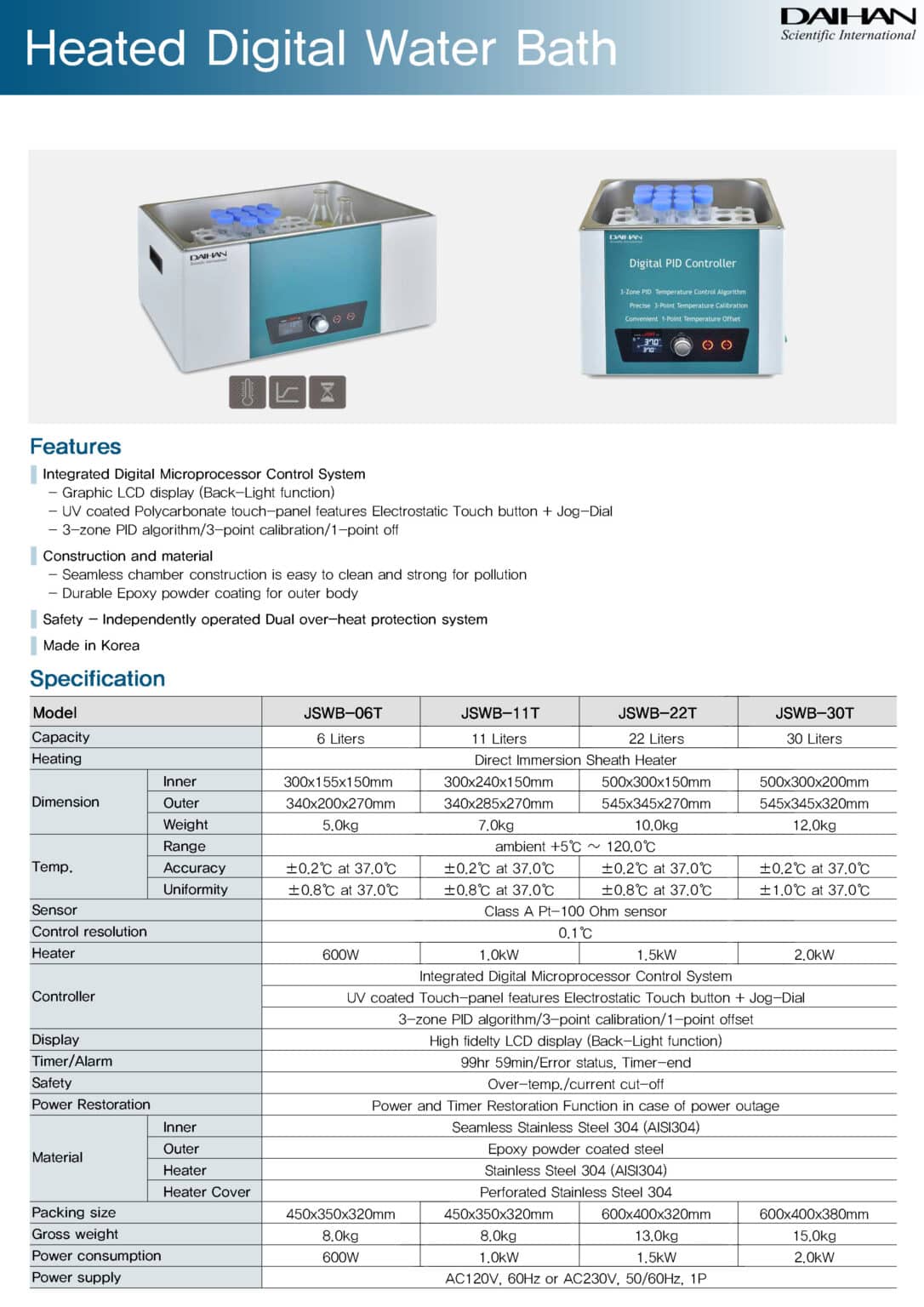 Heated Digital Water Bath JSWB Series - amalscientific.com